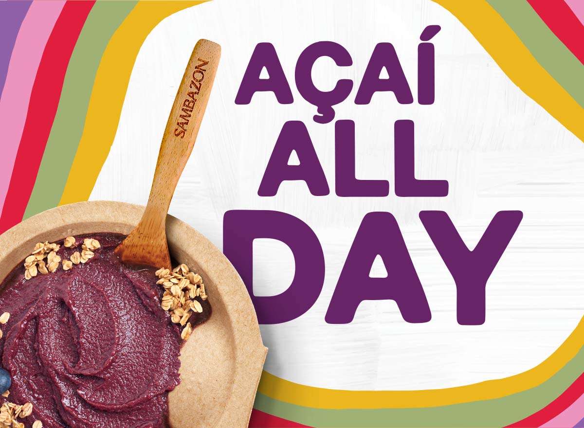 9-5 Alimentação: Açaí o dia todo!