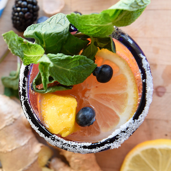 Pêssego Roxo Gengibre Açaí Bebida Energética